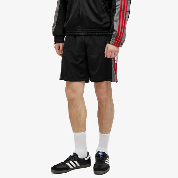 Adidas Adibreak Shorts In Black/Grey Four/Better Scarlet - 35% Off